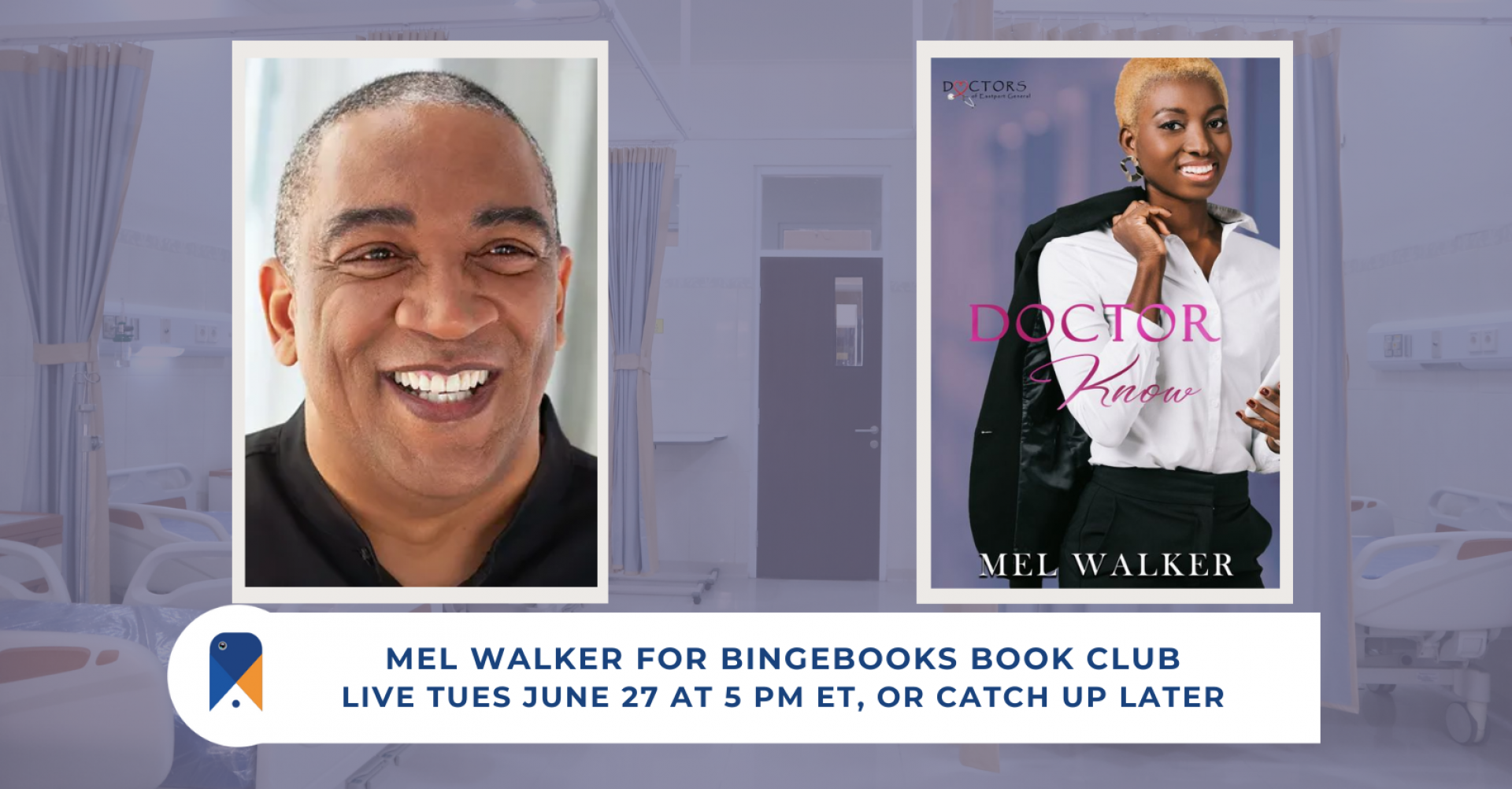 live video chat with romance author Mel Walker