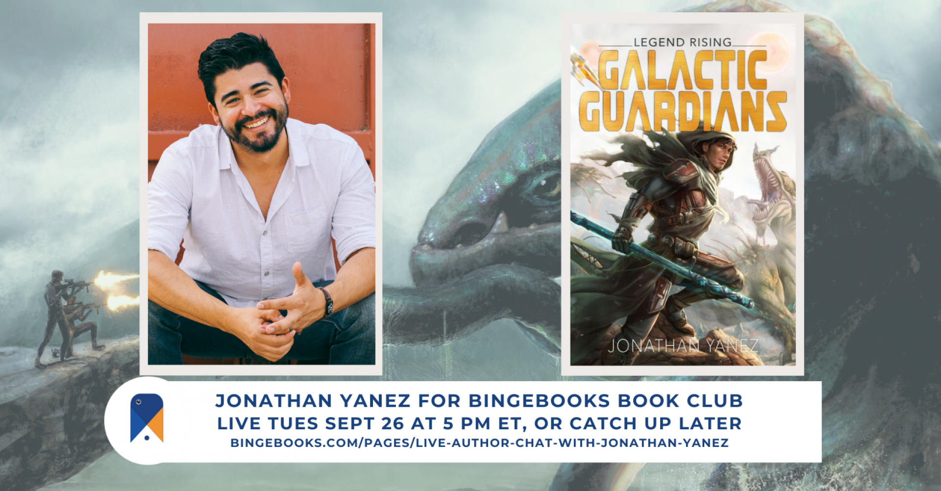 live video chat with sci fi author Jonathan Yanez